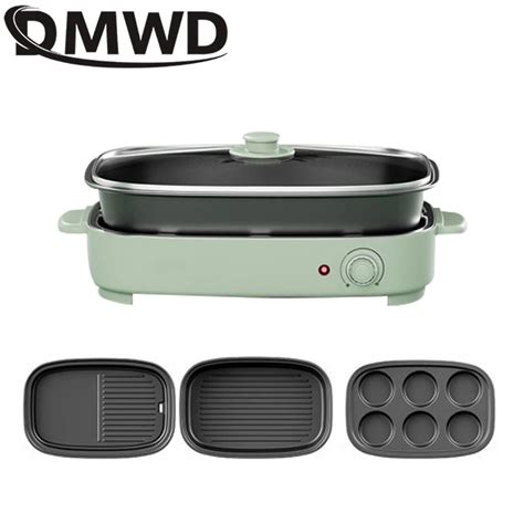 Dmwd 전기 크레이프 메이커 파이 팬케이크 베이킹 기계 들러붙지 않는 계란 조리기 스토브 스테이크 계란 오믈렛 프라이팬