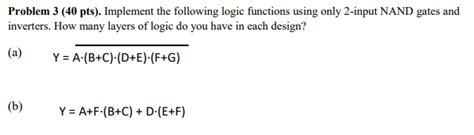 solved problem 3 40 pts implement the following logic