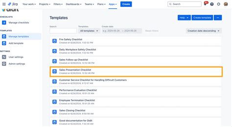 favorite checklist templates 🚀 checklists for atlassian jira and confluence