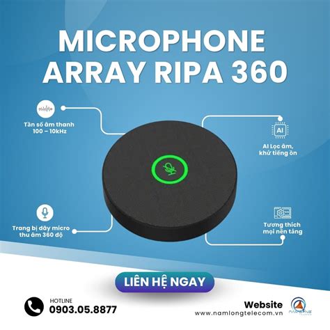 Ripa Microphone Array 360 Giải Pháp Thu âm Chuyên Nghiệp