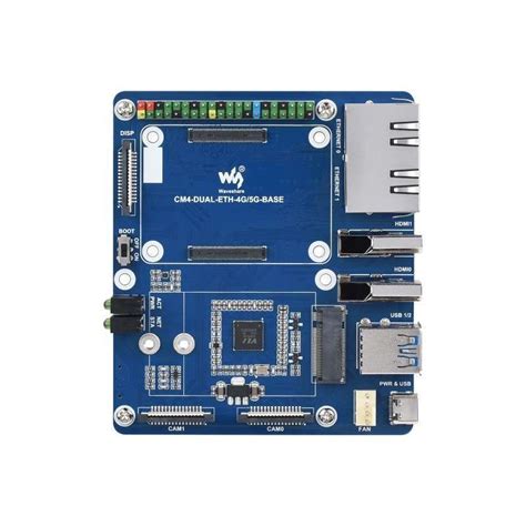 Dual Gigabit Ethernet G G Base Board Designed For Raspberry Pi Compute Module WS