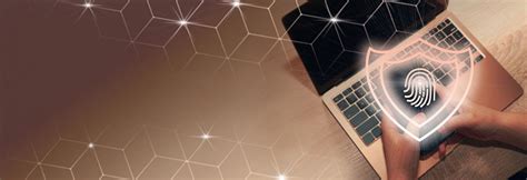 사이버 개인 데이터 및 정보 보안 인터넷 및 네트워킹 보안 시스템 개념 배경입니다 지문 아이콘입니다 기치 복사 공간 Cyber Security Awareness Month에