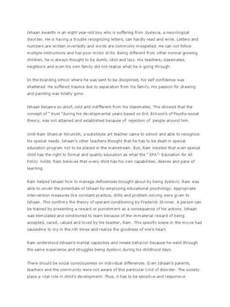 Ishaan Awasthi Is An Eight Year Pdf Teachers Dyslexia