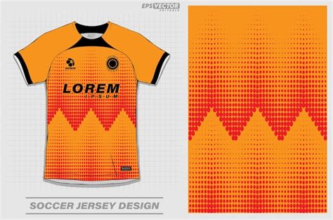 프린트 수블리메이션을 위한 축구 유니폼 디자인 프리미엄 벡터