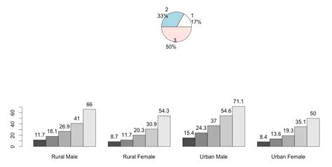 Statistics Include Values To The Barplot And Pie Charts In R Stack Overflow