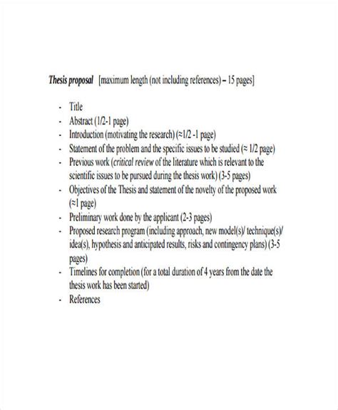 12 Thesis Proposal Examples To Download