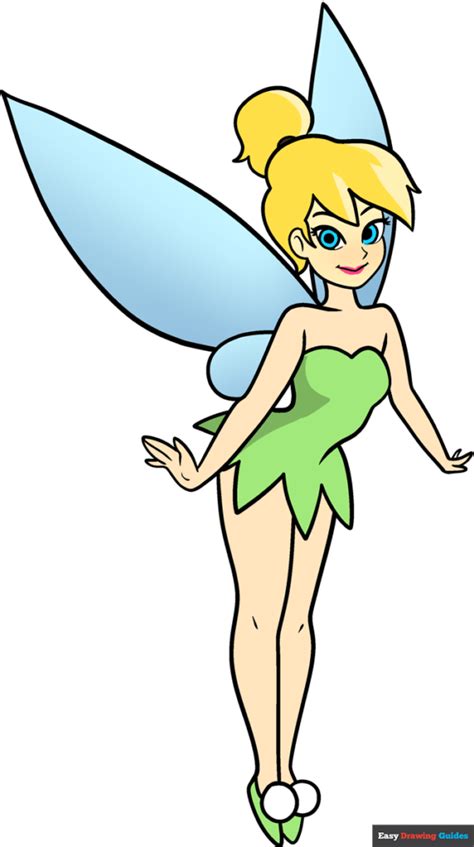 How To Draw Tinkerbell Outline