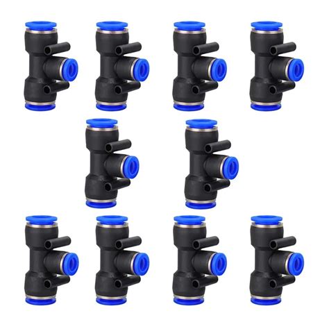 12 Od Push To Connect Tee Fitting 3 Way T Shape Quick Push Lock