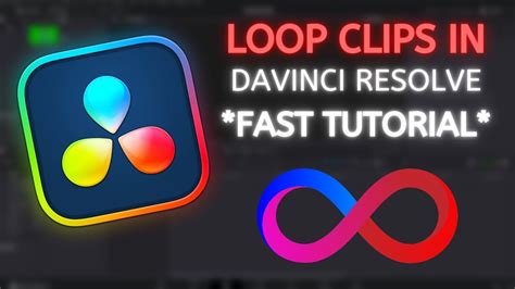 how to perfectly loop clips in davinci resolve fast tutorial youtube