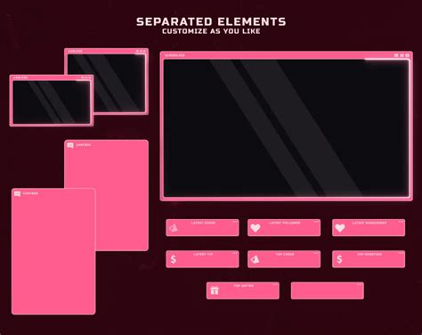 Pink Computer Twitch Overlay Package Oakway Graphics Pink Computer Twitch Overlay Package Oakway Graphics