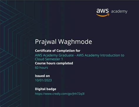 Prajwal Waghmode On Linkedin Aws Cloudcomputing Certification