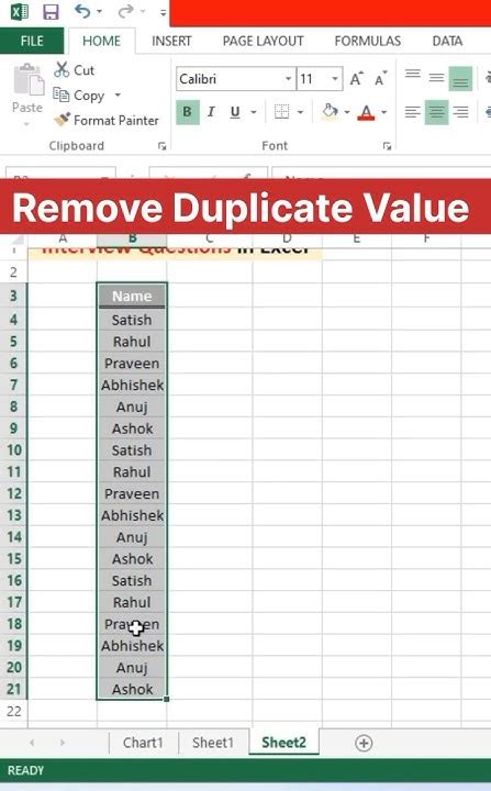 Remove Duplicate Value In Excel Excel Shorts Shortvideo Viralvideo Viralshorts
