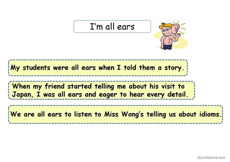 Idioms About Body Parts General Gram English Esl Powerpoints