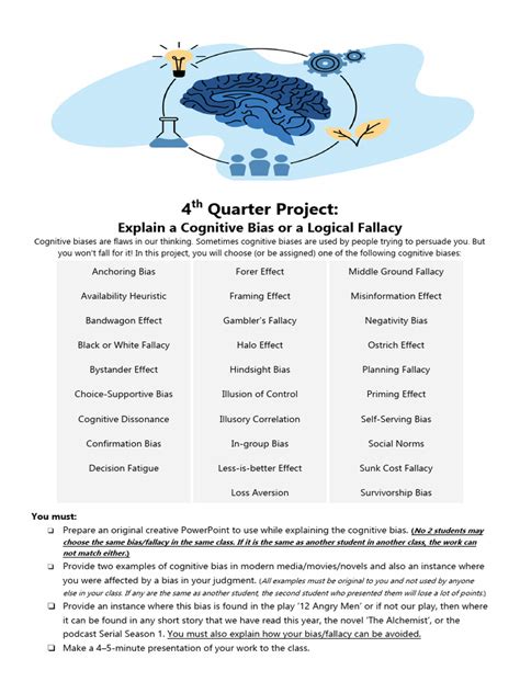 Cognitive Bias Or Logical Fallacy Presentation 2 Download Free Pdf Fallacy Bias