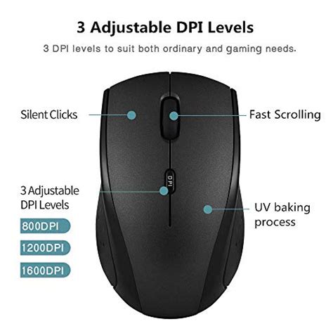 Type C Wireless Mouse USB C Gaming Wireless Mice 2 4G Silent Ergonomic With 3 DPI Levels
