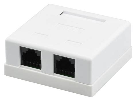 Купить Розетка Ritar Utp 8p8c Rj45 2 порт Cat 5 накладна біла Q400 цена 108 ₴ — Prom Ua Id
