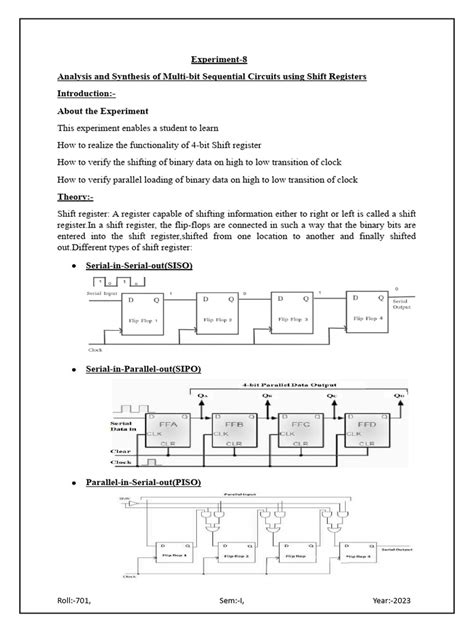 Shift Registers Pdf Electrical Circuits Digital Electronics