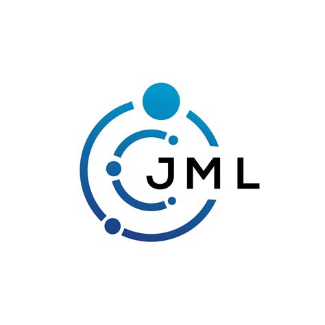 Diseño De Logotipo De Tecnología De Letras Jml Sobre Fondo Blanco Jml Creative Initials Letter