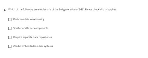 Solved 1 Which Of The Following Statements About DSS Are Chegg Com