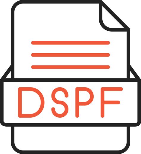 Dspf File Format Vector Icon 29464661 Vector Art At Vecteezy