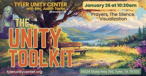 Tyler Unity Center Sunday Message “the Unity Toolkit” Audio Tyler Unity Center