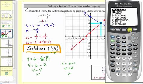 Systems Of Equations Solve By Graphing Calculator Tessshebaylo
