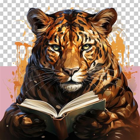 Premium Psd Book Reading Day Png Illustration