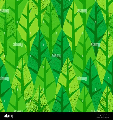Green Forest Tree Seamless Pattern Stock Vector Image And Art Alamy