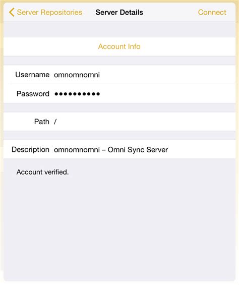 Omniplan 2 For Ios User Manual Getting Synced