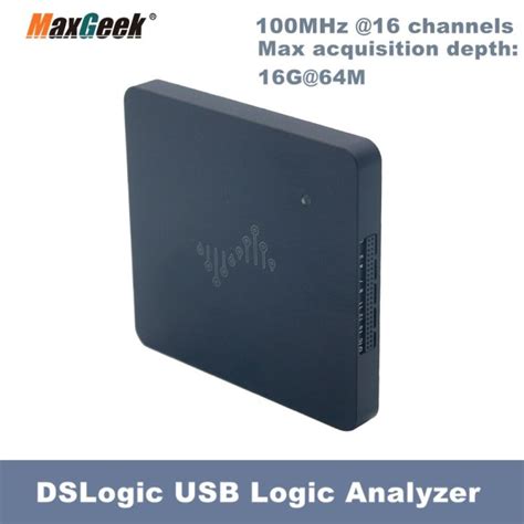 Maxgeek Dslogic Usb Logic Analyzer 16g Depth 16ch 100m Sampling Rate