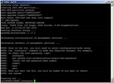 Как сменить пароль Root в Juniper Srx Настройка серверов Windows и Linux