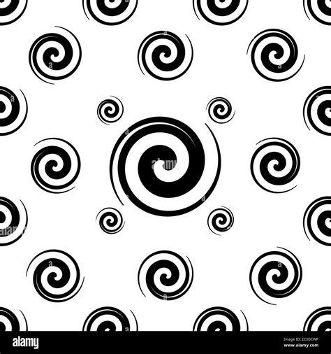 Spiral Design Seamless Pattern Spiral Vector Art Illustration Stock Vector Image And Art Alamy