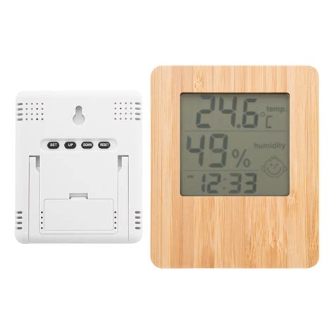 Bamboo Desk Clock Factory Direct Bright Promotional Products