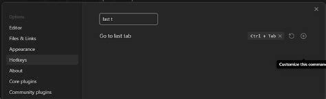 Option To Cycle Through Tabs In Recently Used Order Feature Archive