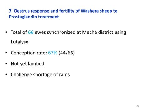 Oestrus Synchronization And Ai As Tools For Rapid Dissemination Of Improved Sheep Genotypes Ppt