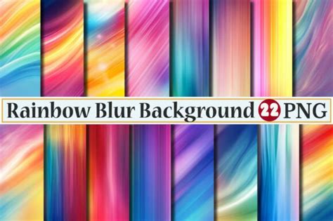 Rainbow Blur Background Graphic By Rose Art · Creative Fabrica
