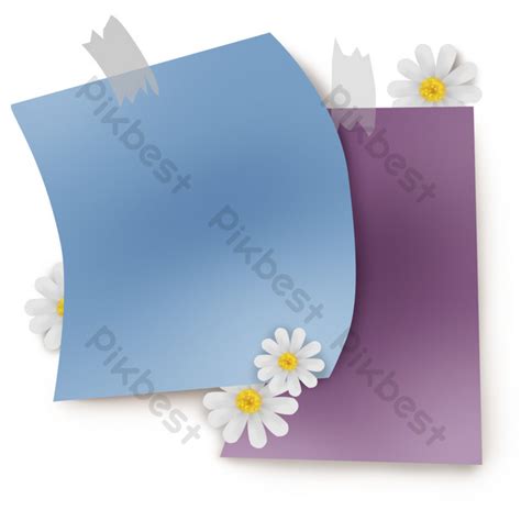 Note Paper Text Box And Wildflowers PNG Images PSD Free Download Pikbest