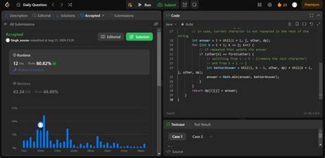 How A Strange Printer Print Characters In 49x Leetcode Sourav