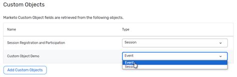 Configuring Marketo Custom Objects