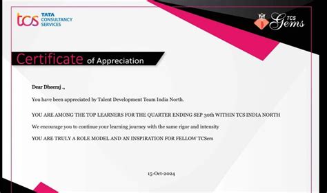 Dheeraj On Linkedin Tcs Toplearner Continuouslearning 12 Comments