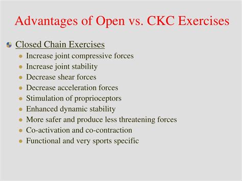 PPT Kinetic Chain Exercises Open Vs Closed Kinetic Chain PowerPoint Presentation ID