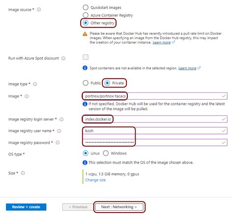Deploy The Local TACACS Server Container In Microsoft Azure