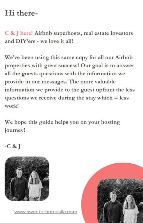 Airbnb Hosts Automated Message Templates Etsy