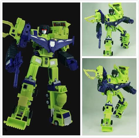 Ko High Quality Abs 6 In 1 Truck Deformation Robot G1 Devastator Action