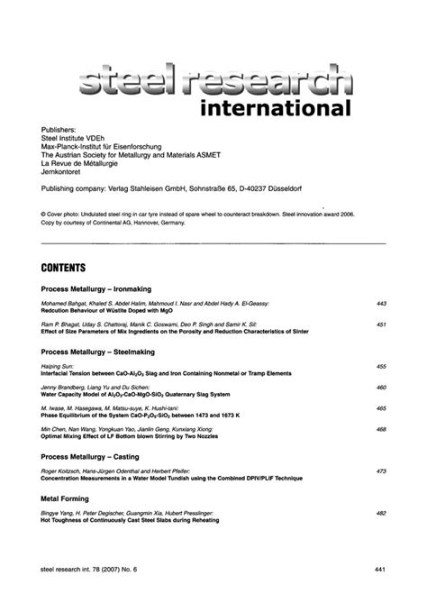 Effect Of Size Parameters Of Mix Ingredients On The Porosity And Reduction Characteristics Of