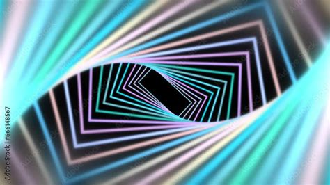 Rotating Rectangles Shapes As Multicolor Rectangle Pattern Background