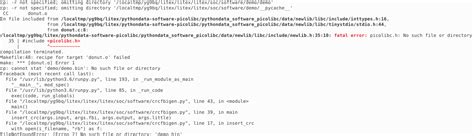 litex demo cannot compile · issue 1443 · enjoy digital litex · github