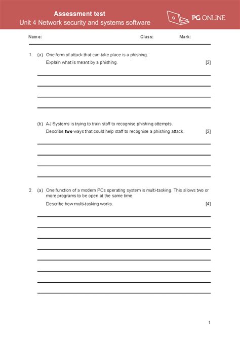 Unit 6 Assessment Algorithms Name Class Mark 1 A What Is An