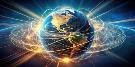 Global Interconnectivity A Visual Representation Of Worldwide Digital Networks And Communication