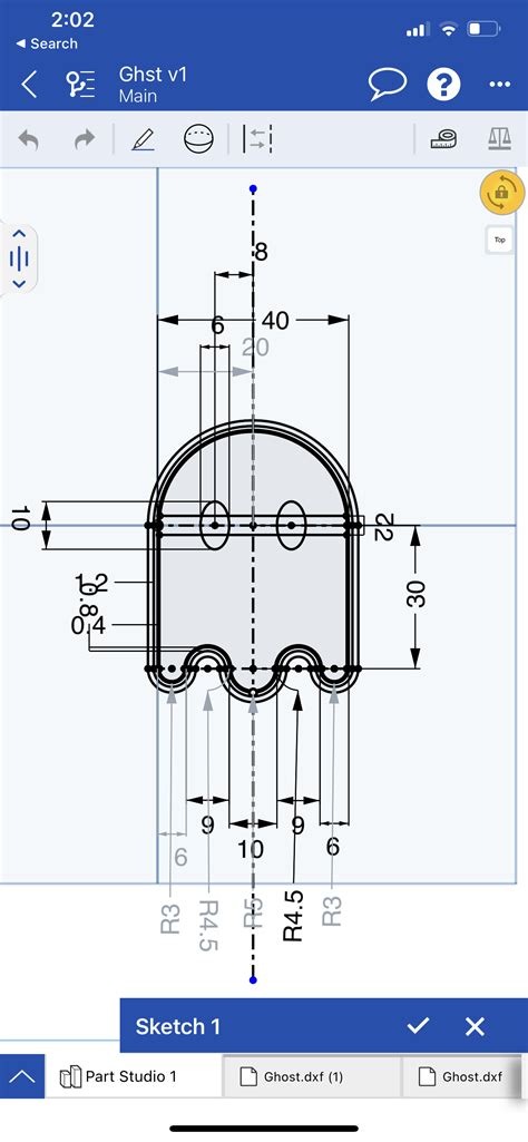 Constraining A Mostly Curved Sketch Onshape